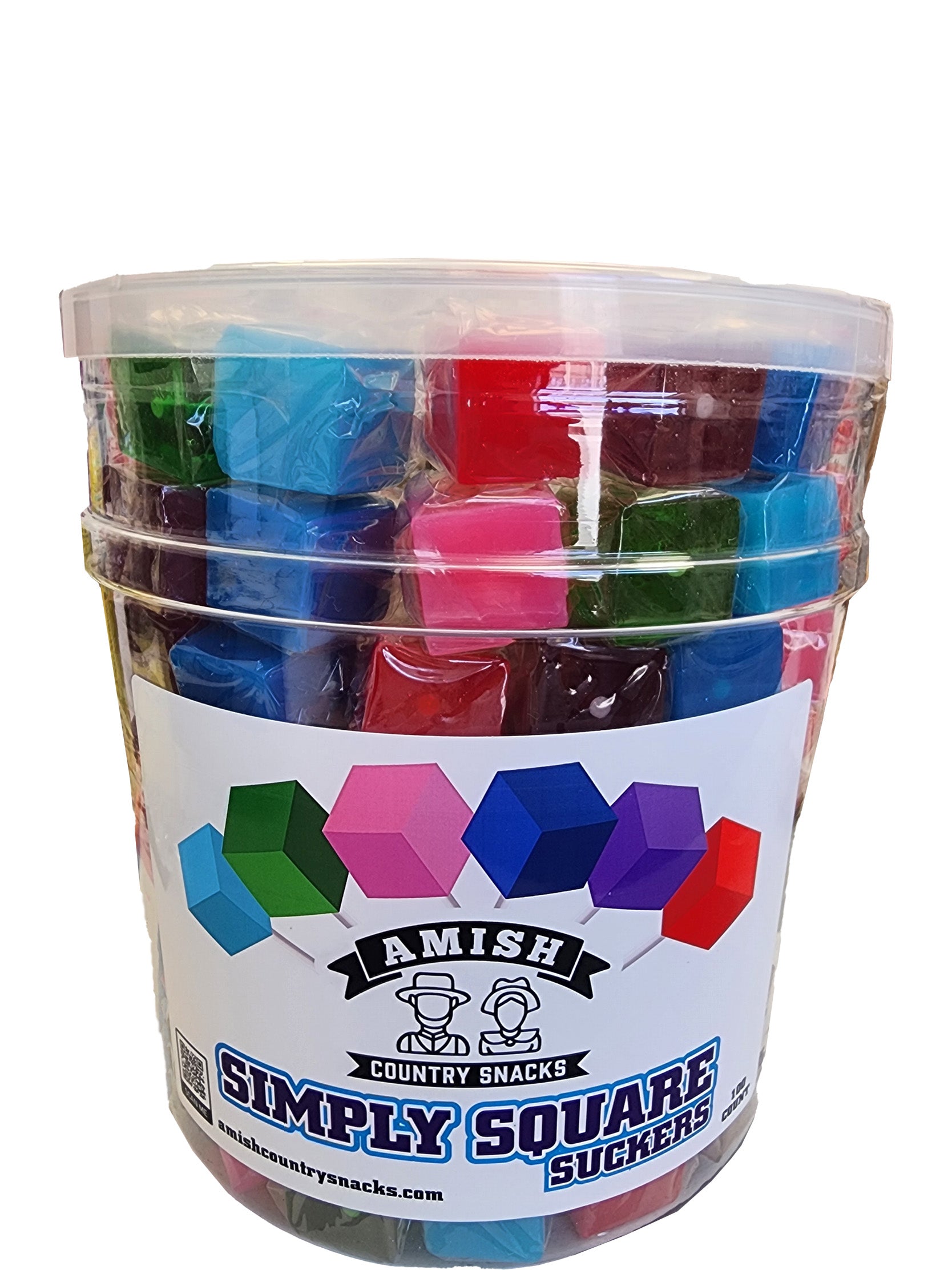 Simply Square Suckers 100 ct bucket – Amish Country Snacks